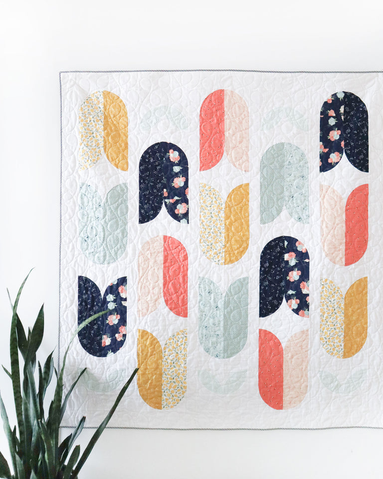 Copihue Quilt in Daybreak Fabric - Cotton and Joy