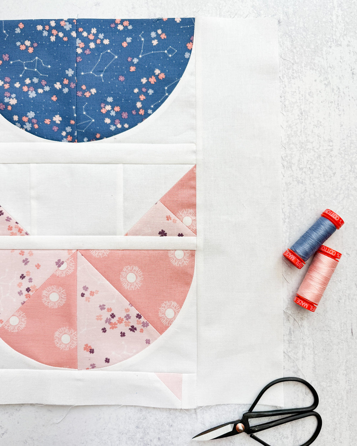 Cosmic Mini - Cancer Quilt Block - Cotton and Joy