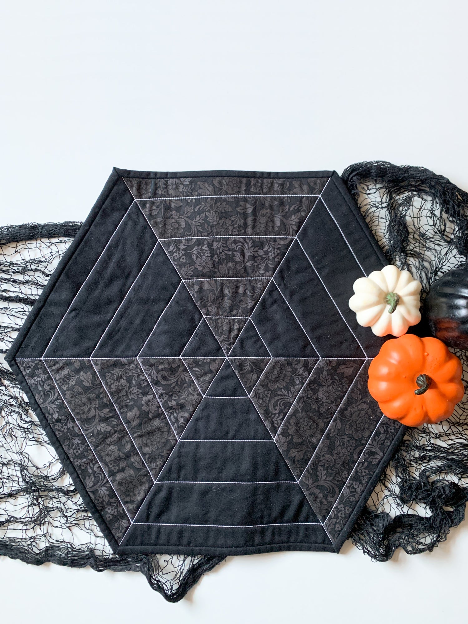 A Spooky Halloween Table Topper [Free Pattern] - Cotton and Joy