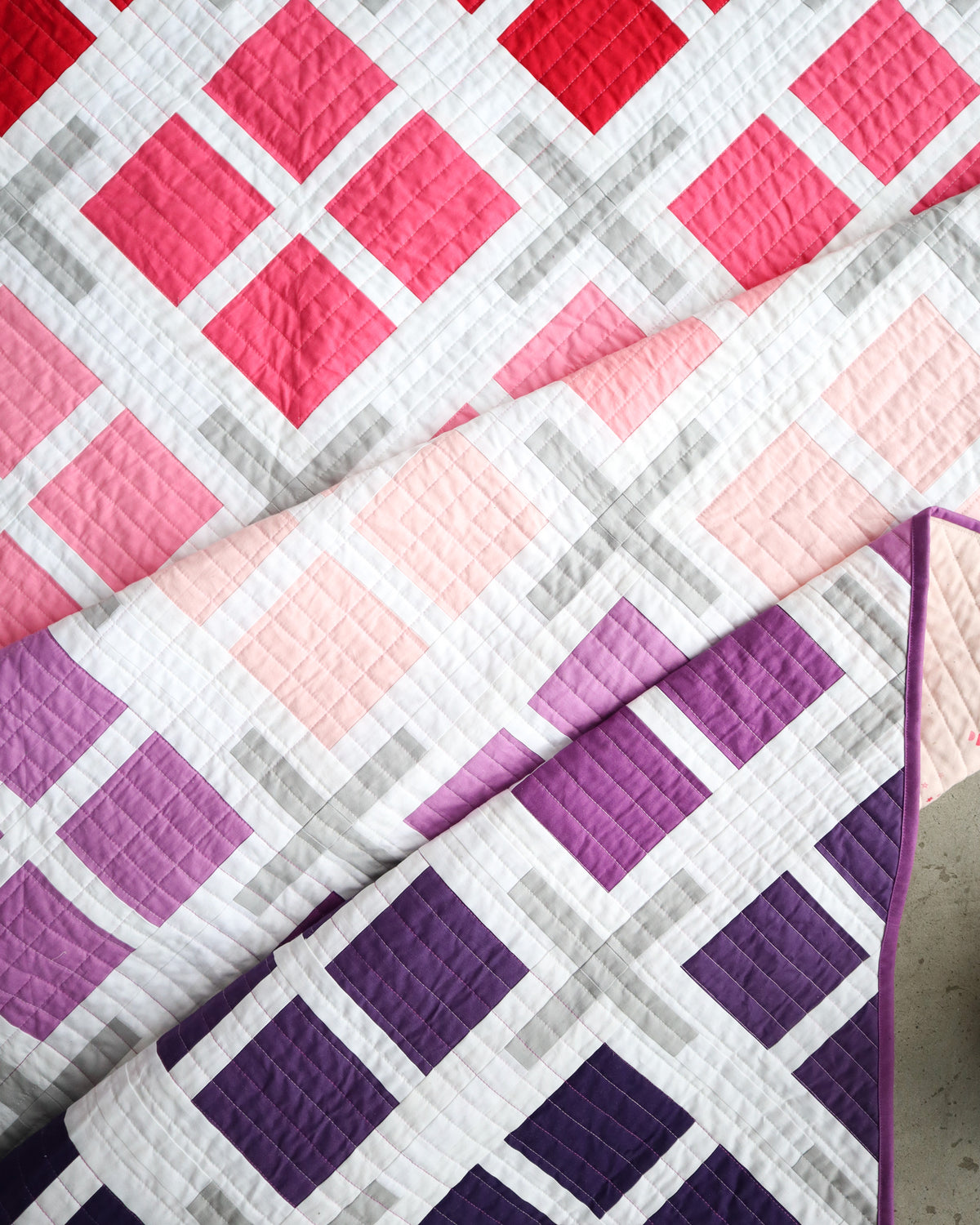 Skylight Quilt Pattern - Ombre Solids Version - Cotton and Joy