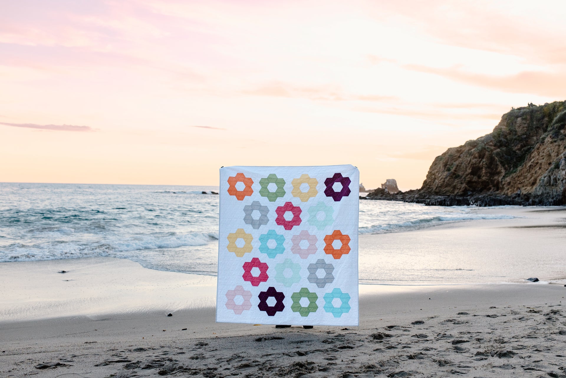 April Pattern of the Month: Hexie Blooms - Cotton and Joy