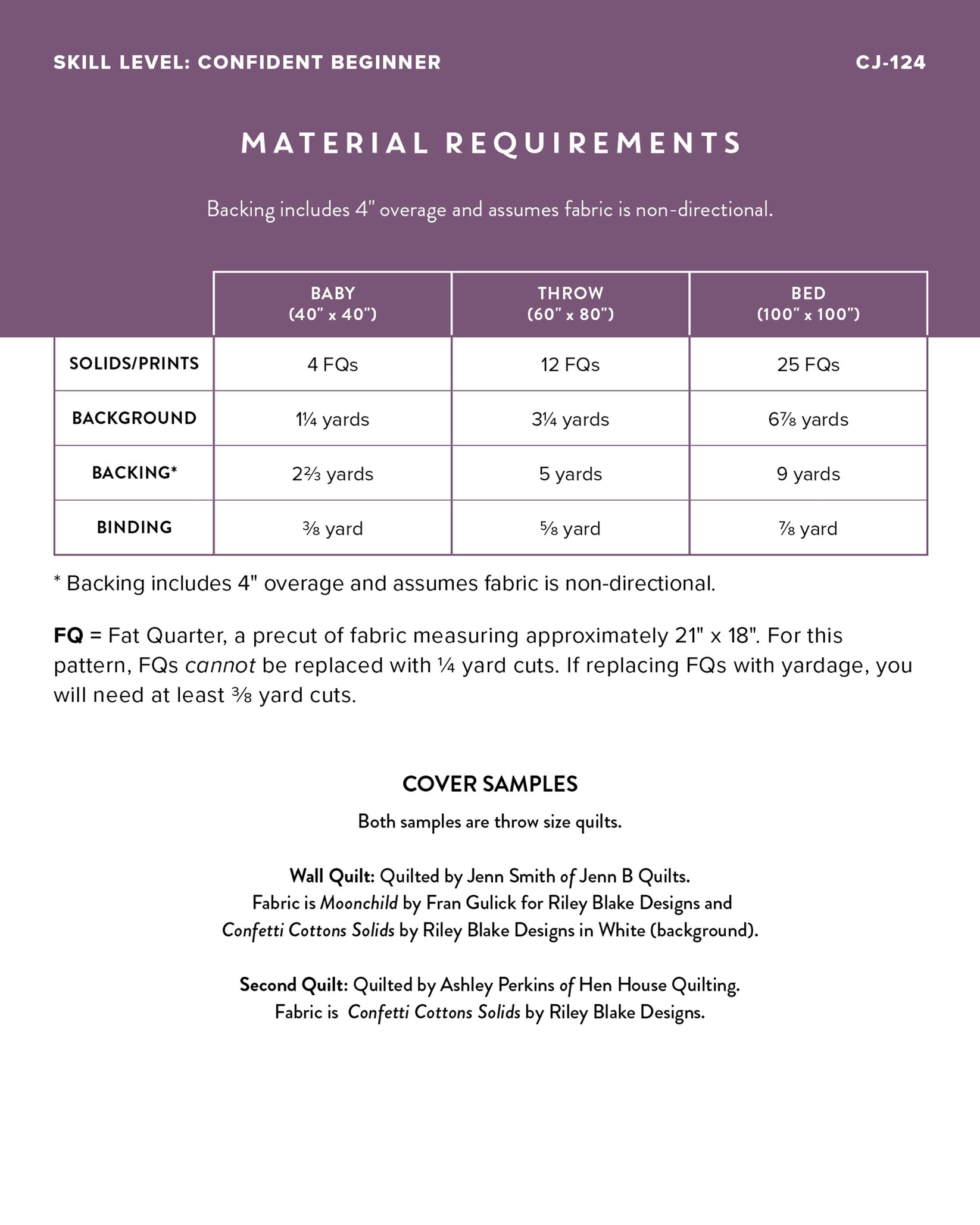 Starly PRINTED Pattern - Cotton and Joy