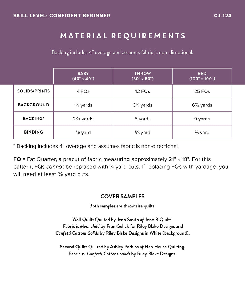 Starly PRINTED Pattern - Cotton and Joy